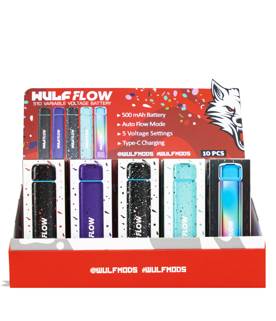 Buy Wholesale Wulf Mods Flow Auto Flow 510 Voltage Battery 10pks – Got ...