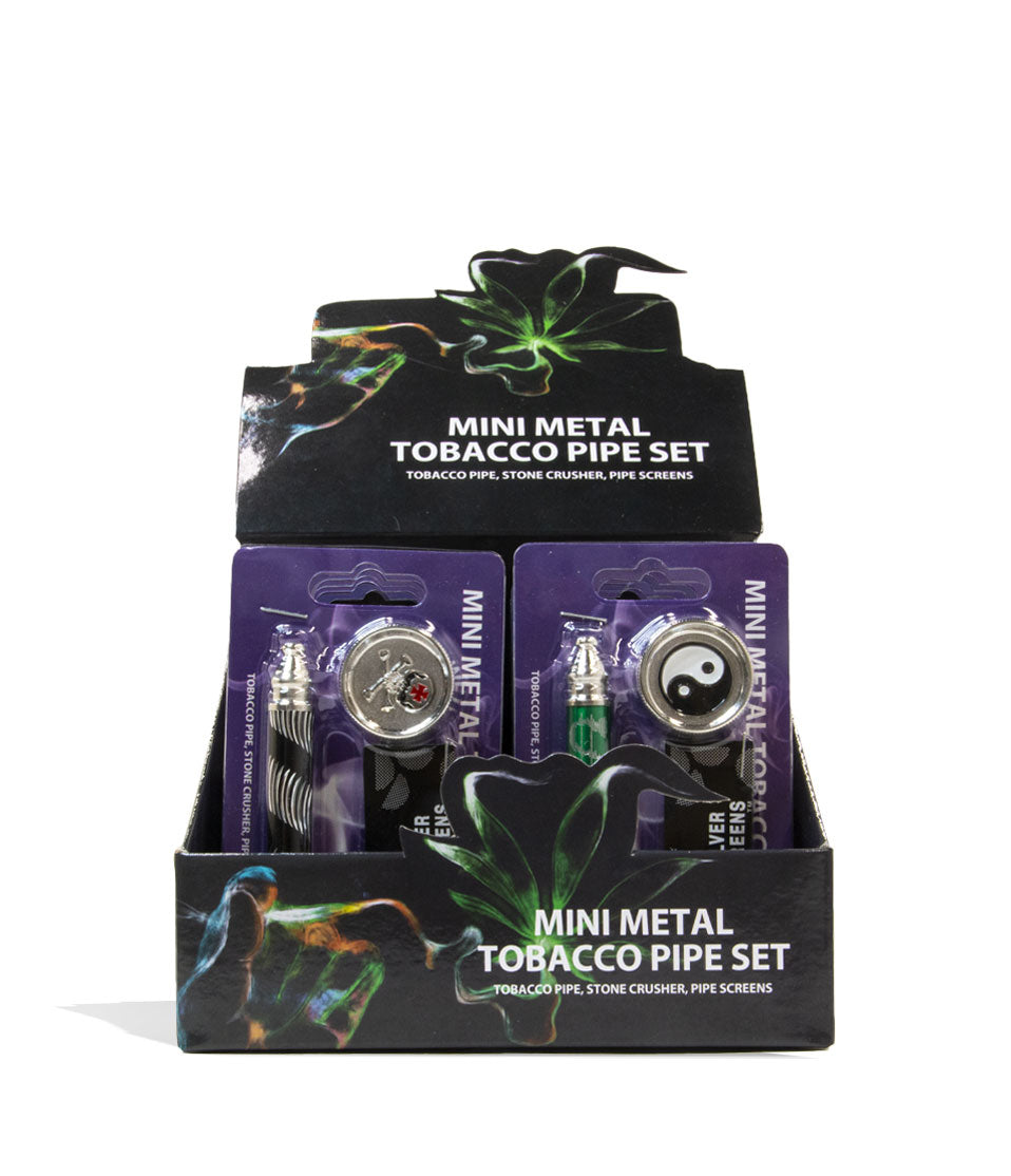 Buy Wholesale Mini Metal Tobacco Pipe 3 In 1 Set 12pks – Got Vape Wholesale